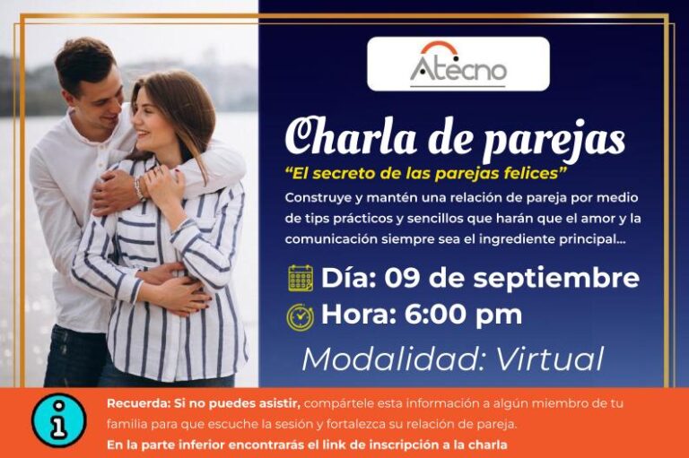 ¡Participa en la charla de parejas! - Atecno